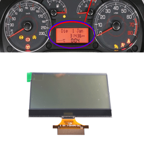 1x Instrument Cluster LCD Display Screen For Fiat Fiorino Linea Punto ...