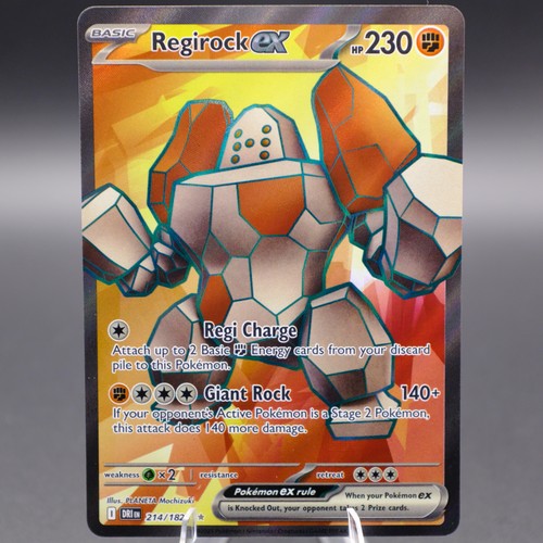 Regirock ex 214/182 Ultra Rare DRI SV10: Destined Rivals Pokemon TCG NM ...