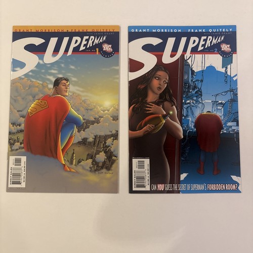 DC Comics All-Star Superman 1-12 Complete Set 2006 Grant Morrison Frank ...