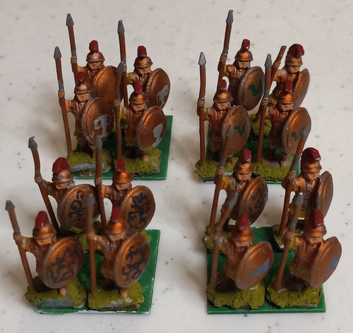 15mm Ancients / Classical Greek Infantry. Pro Painted, metal miniatures ...