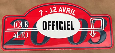 Rally plate auto car rallye Tour Auto 2003 France French race Officiel ...