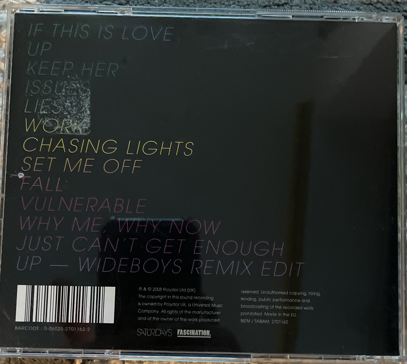 The Saturdays Chasing Lights Cd Album | eBay