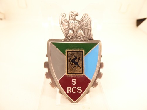 INSIGNE MILITAIRE - 5e RCD - RGT CDT ET SOUTIEN -A. BERTRAND ATLAS ...