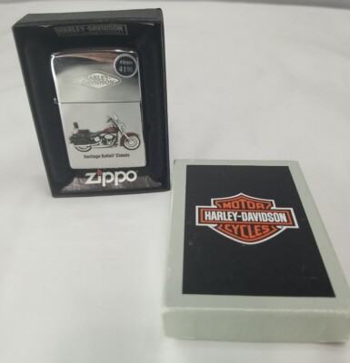 Zippo Harley Davidson Heritage Softail Classic Motorcycle HD Logo ...