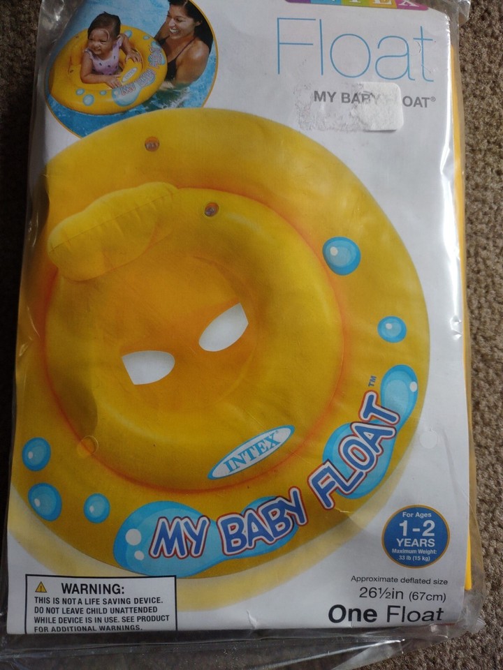 Intex My Baby Float Ring age 1-2 years old color yellow | eBay