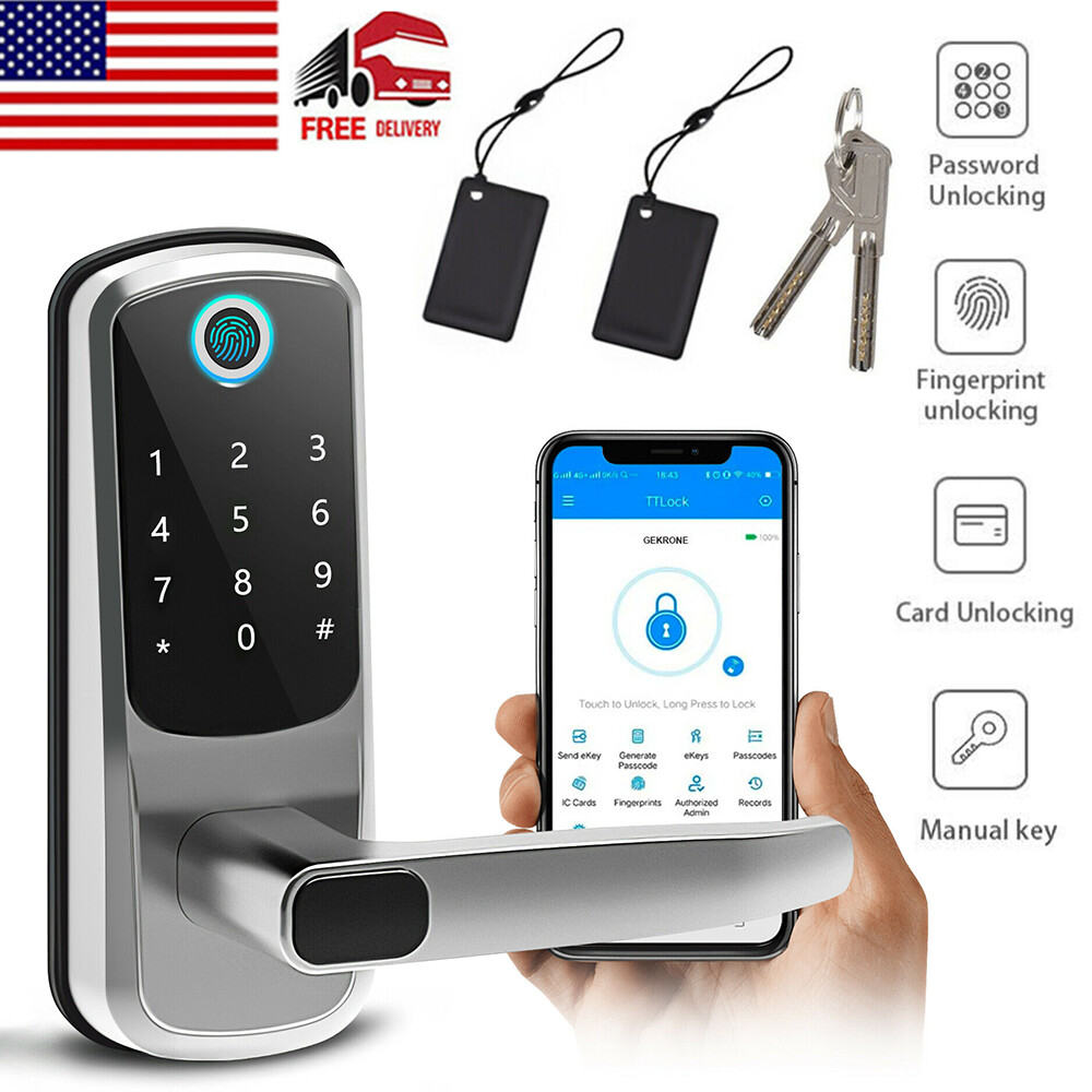 Biometric Fingerprint WiFi APP Digital Code Entry Keypad Keyless Smart ...