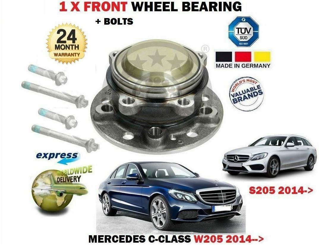 FOR MERCEDES W205 S205 C CLASS 2014--> NEW 1 X FRONT WHEEL BEARING KIT ...