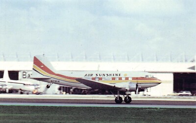 Airline Postcards AIR SUNSHINE Douglas DC-3 | eBay
