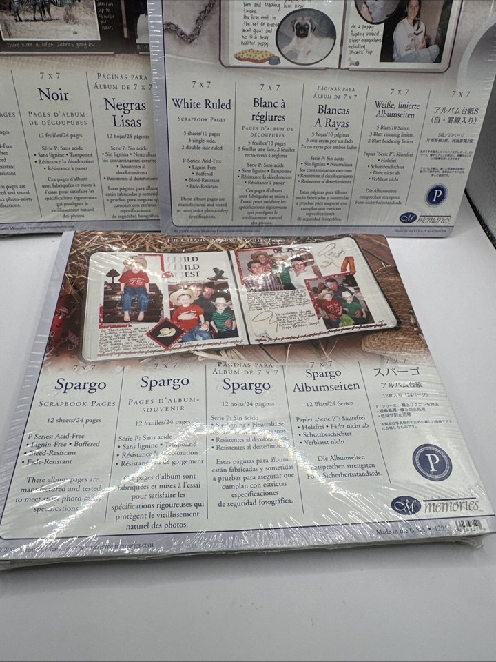 (3) Creative Memories Scrapbook Page 7x7 Scrapbooking Pages See ...