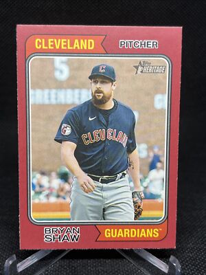 2023 Topps Heritage BRYAN SHAW Target Red Parallel Short Print SP#433 ...