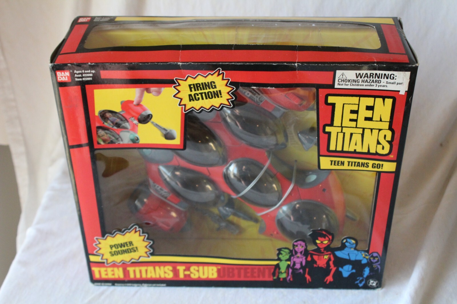 TEEN TITANS T-SUB New Complete Unopened DC Bandai 2004 Firing Action ...