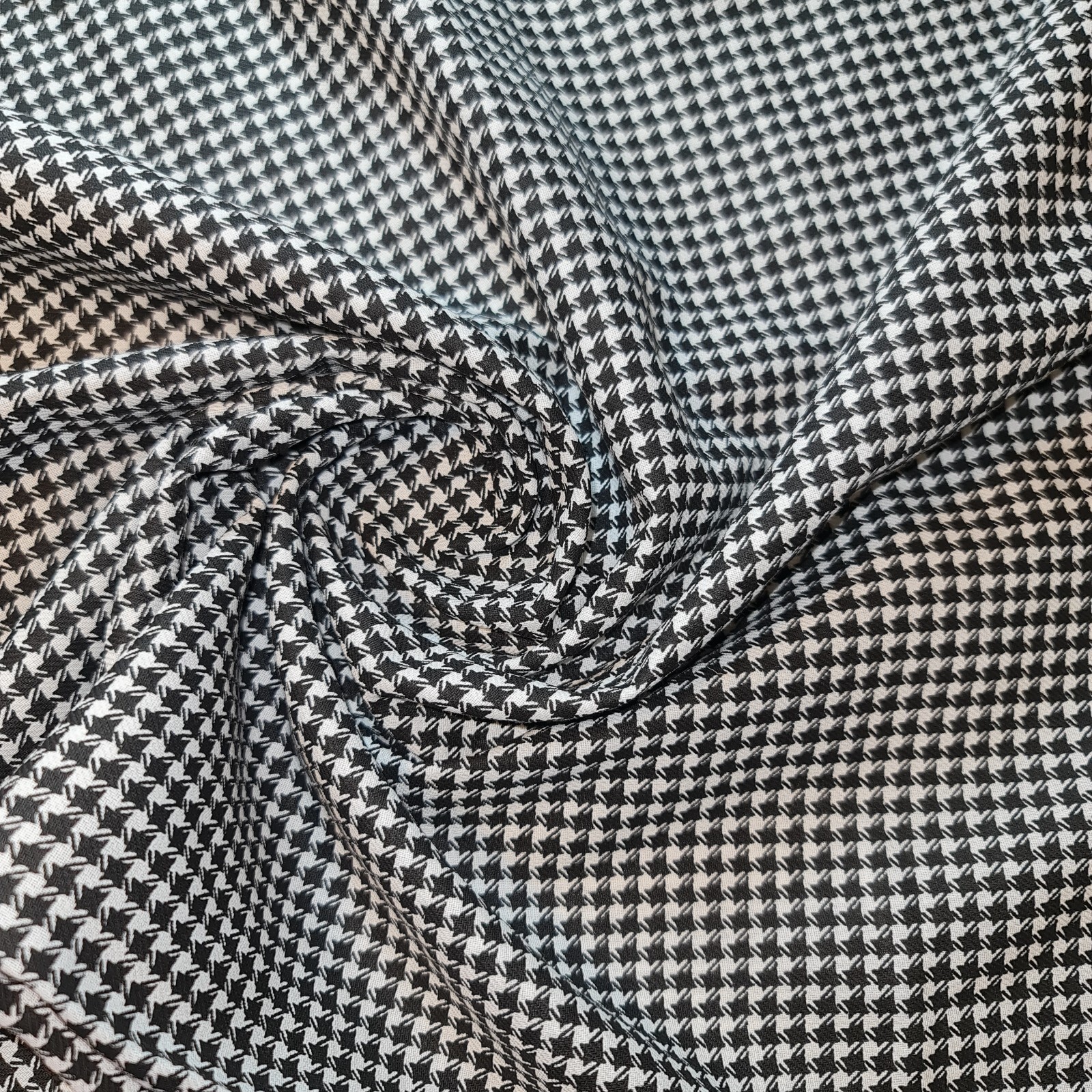 Hound tooth Dogtooth Cotton Drill Fabric Craft Dress Quilting Material ...