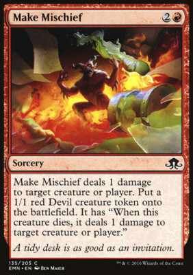 MTG Magic the Gathering Make Mischief (135/234) Eldritch Moon LP | eBay