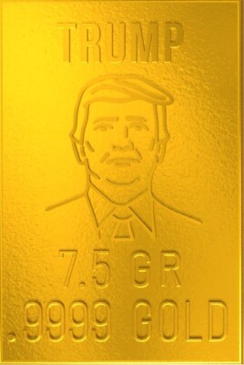 1/2-gram President Trump Gold Bar .9999 Pure Gold K | eBay