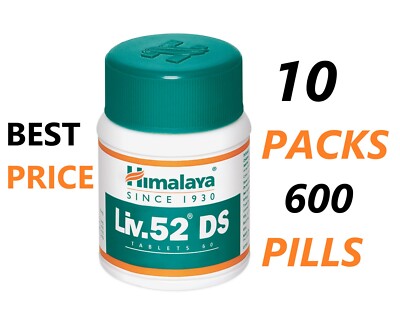 Pack of 10 Bottles LIV52 DS, Free Shipping Worldwide ( Total 600 tab ...