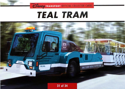 Walt Disney World Teal Tram Disney Transport Official Collector Cards ...