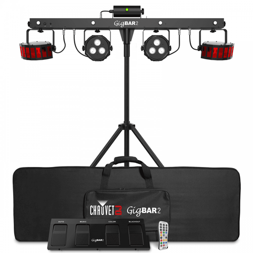 Chauvet DJ Gigbar 2 IRC LED Derby Par Laser Strobe UV Effect Light Gig ...