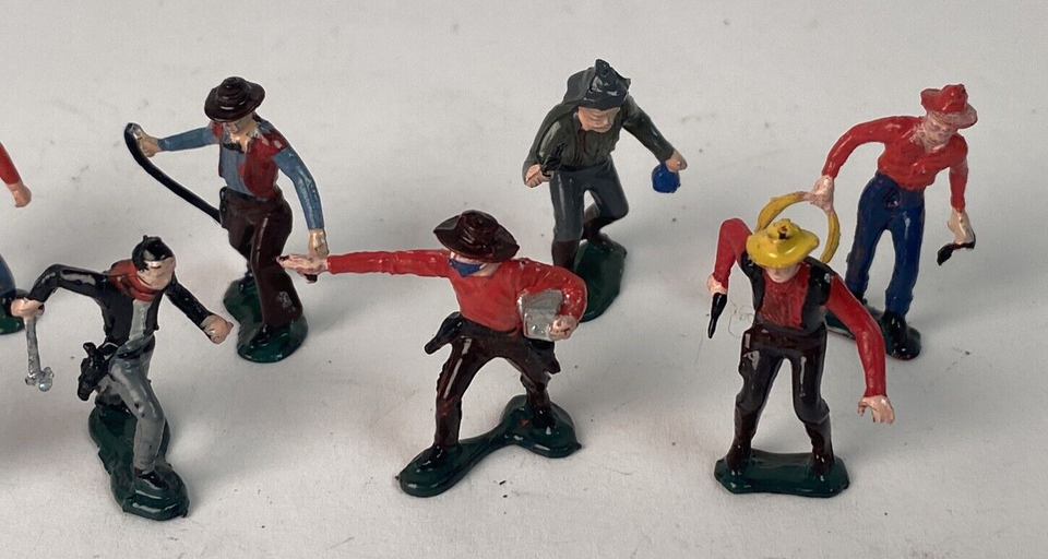 Vintage Marx Wild West Miniature Figures Cowboys | eBay