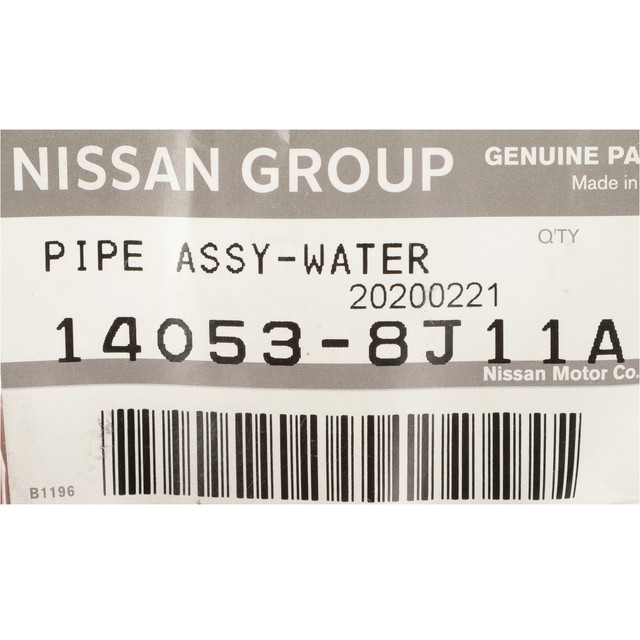 140538J11A Genuine Nissan Water Pipe 14053-8j11a for sale online | eBay