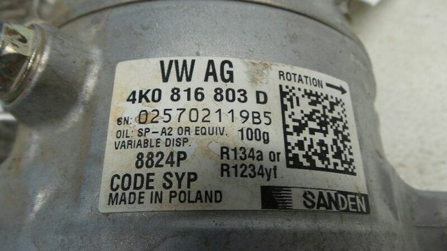 Audi A7 4k A6 Air Conditioner Compressor 4K0816803D Orig. for sale ...