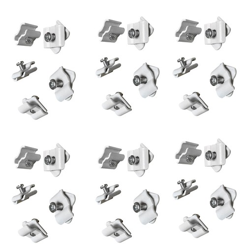 Set Of 100 Pieces White Joiner Connector Clamps Gridwall Panel Retail ...