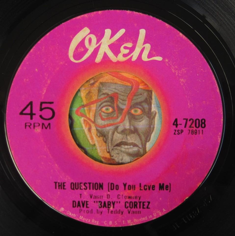 HEAR Dave Baby Cortez 45 Popping Popcorn / The Question OKEH soul R&B ...