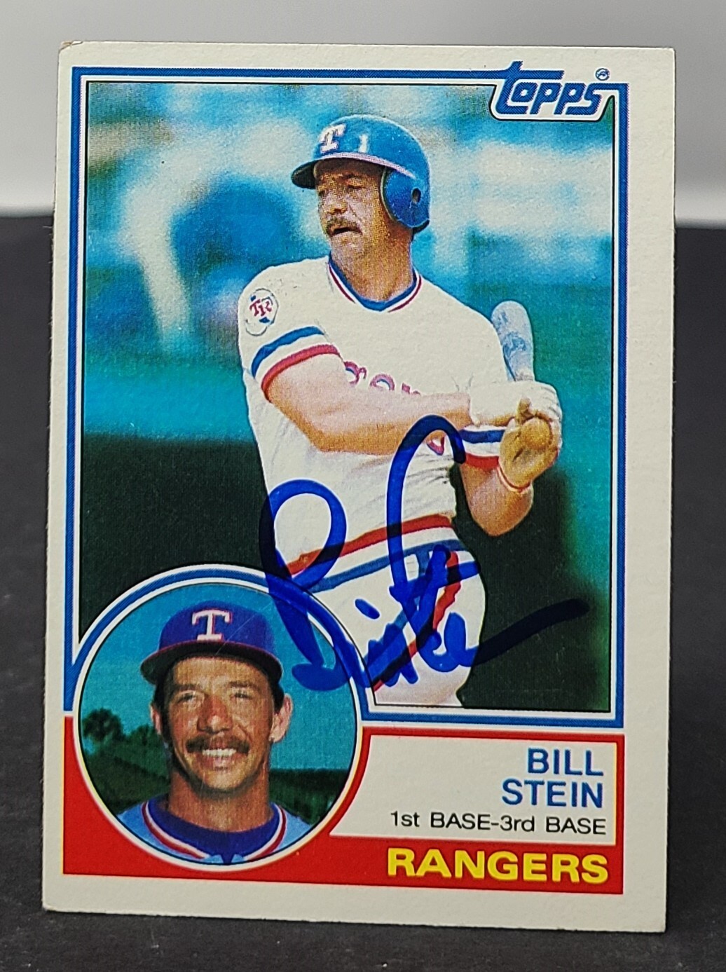 BILL STEIN Signed Autographed 1983 Topps Baseball Cards #64 Texas ...