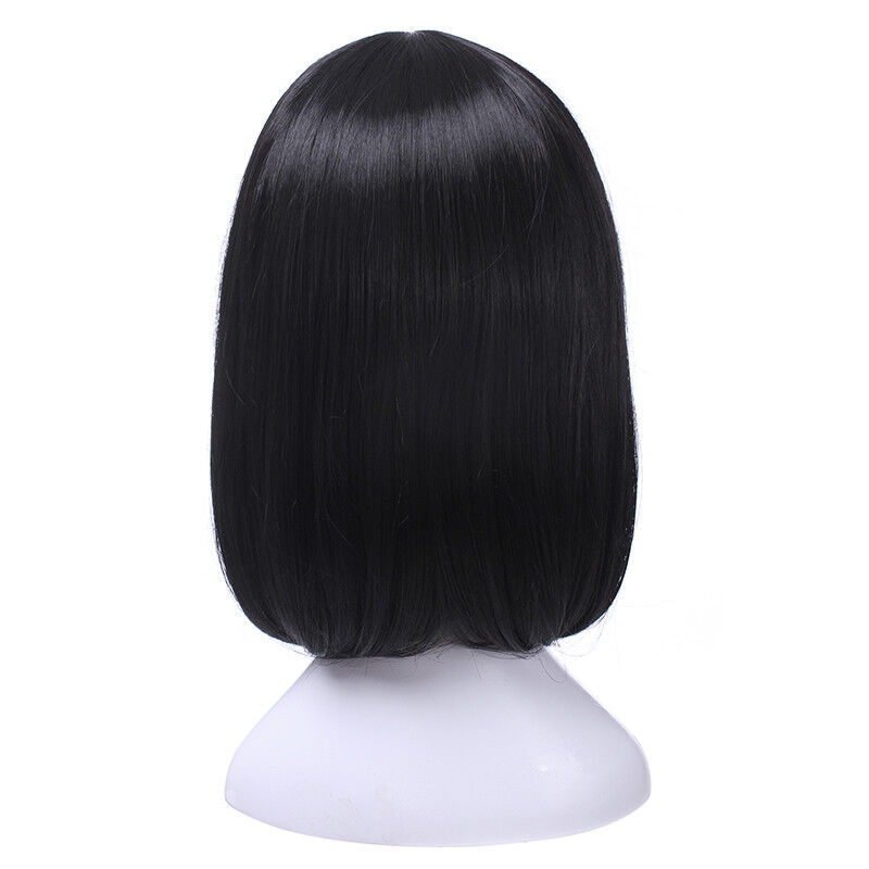 Black Medium Long Cosplay Full Wig Women Wigs | eBay