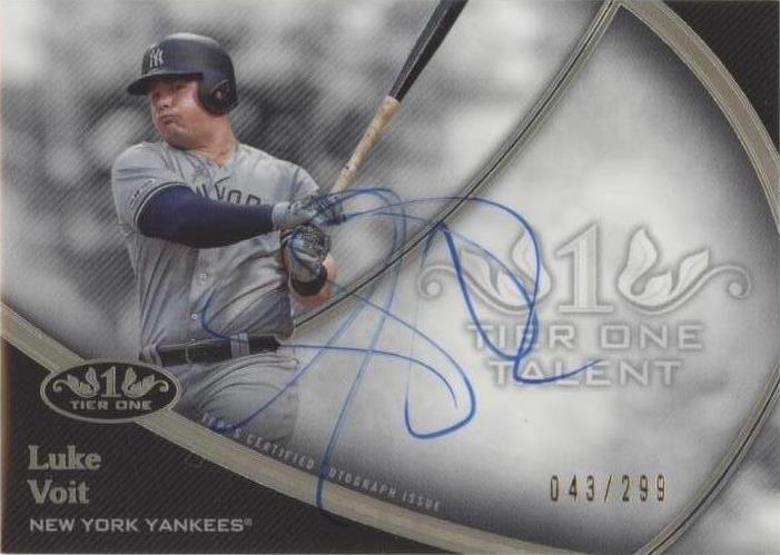 2020 Topps Tier One - Tier One Talent Autographs Luke Voit #T1TA-LV ...