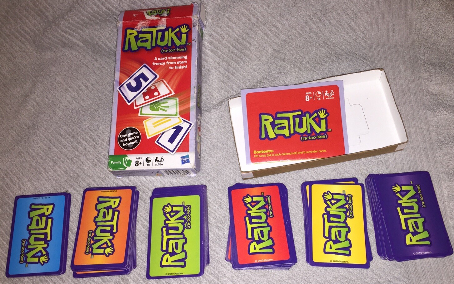 Ratuki Card Game Card Slamming Frenzy Family Game Night Fun from Hasbro ...