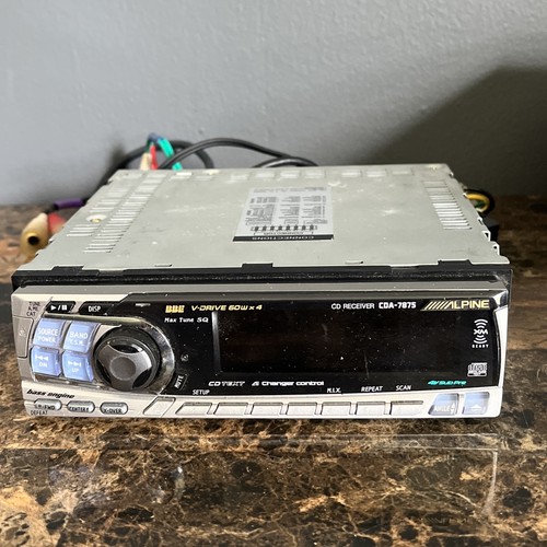 Alpine CDA-7875 CD Player Car Radio Am/FM Stereo Receiver Deck | eBay