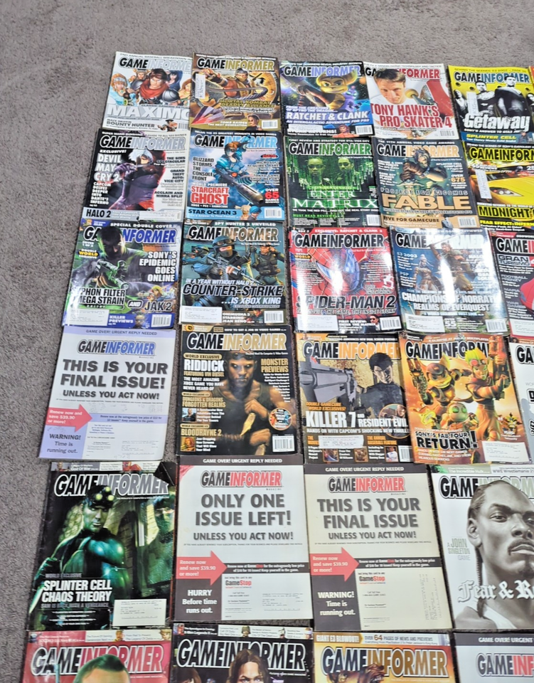 Lot Of 42 Game Informer Magazine 2000s Mixed Lot Video Game Halo GTA ...