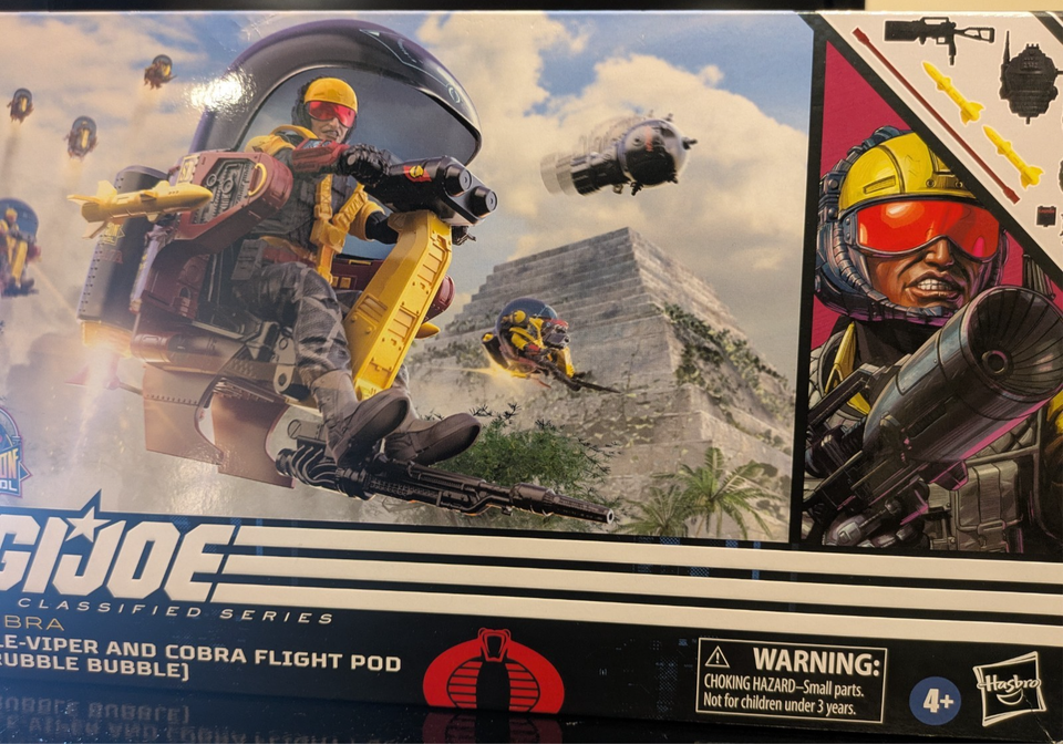 G.I. JOE Classified Python Tele-Viper Cobra Flight Pod Trubble Bubble ...