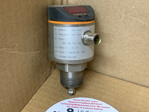 45128 IFM LR3300 CONTINUOUS PRESSURE LEVEL SENSOR 18-30VDC 200Ma SHIPS ...