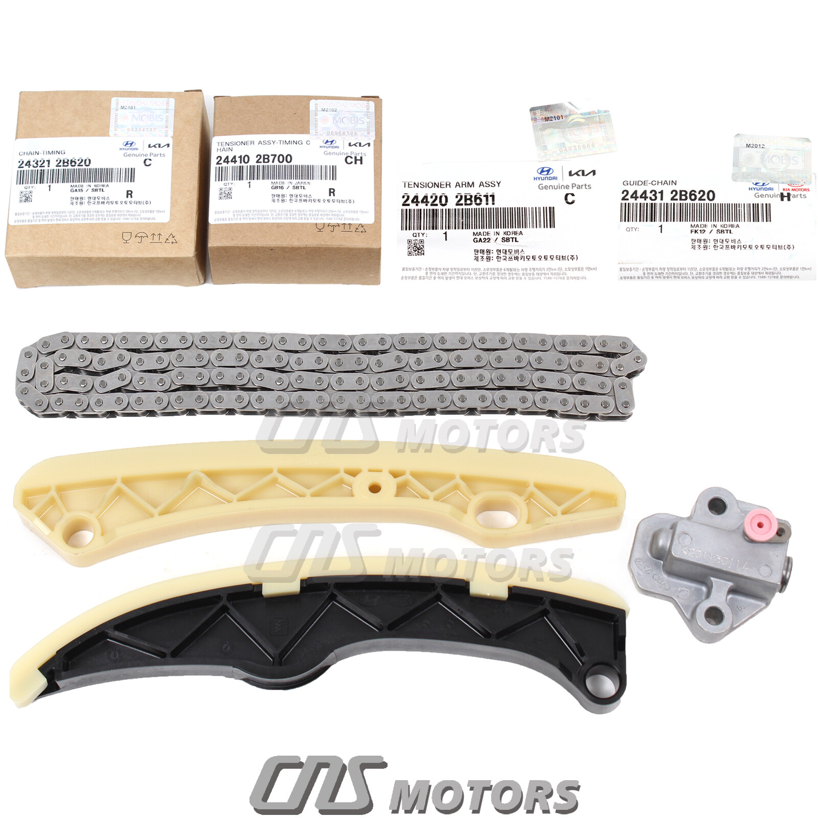 ⭐GENUINE⭐ Engine Timing Chain Kit for 2012-2021 Hyundai Kia 1.6L ...