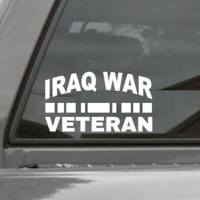 Iraq War Veteran Vinyl Window Decal Sticker | eBay