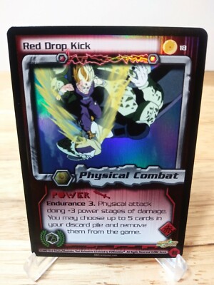 DBZ CCG DRAGON BALL Z RED DROP KICK #18 LIMITED FOIL CELL GAMES SAGA ...
