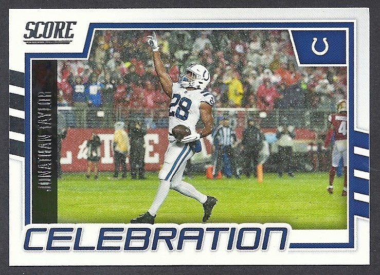 Jonathan Taylor 2022 Panini Score #C-JT Celebration Indianapolis Colts ...