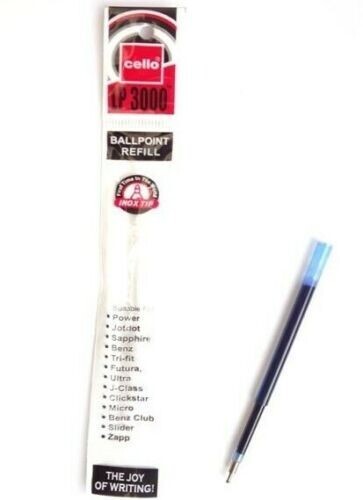 40 Cello LP 3000 Ball Pen Refill BLUE | Cello Power | Jotdot | Sapphire ...