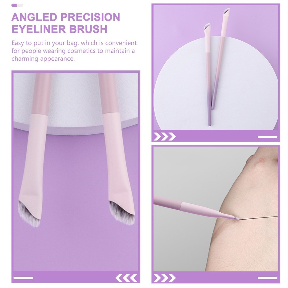 4pcs Makeup Angled Eyeliner Slanted Angled Brow Brush Eye Liner Makeup ...