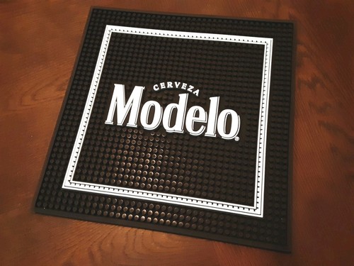 HTF NEW Modelo Cerveza Logo 12x12 Heavy Duty Rubber Bar Drying Spill ...