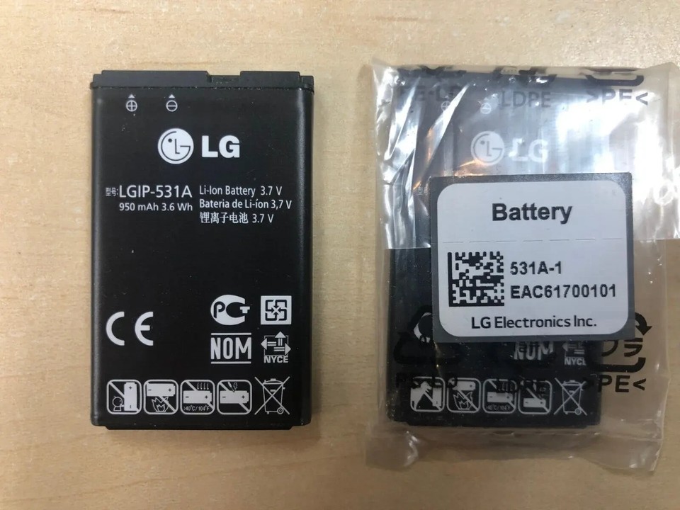 OEM LGIP-531A Battery for LG Saber UN200 950mAh | eBay