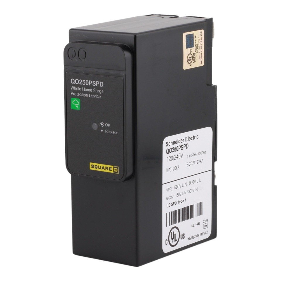 Square D QO250PSPD Whole Home Surge Protective Device 50kA Surge ...