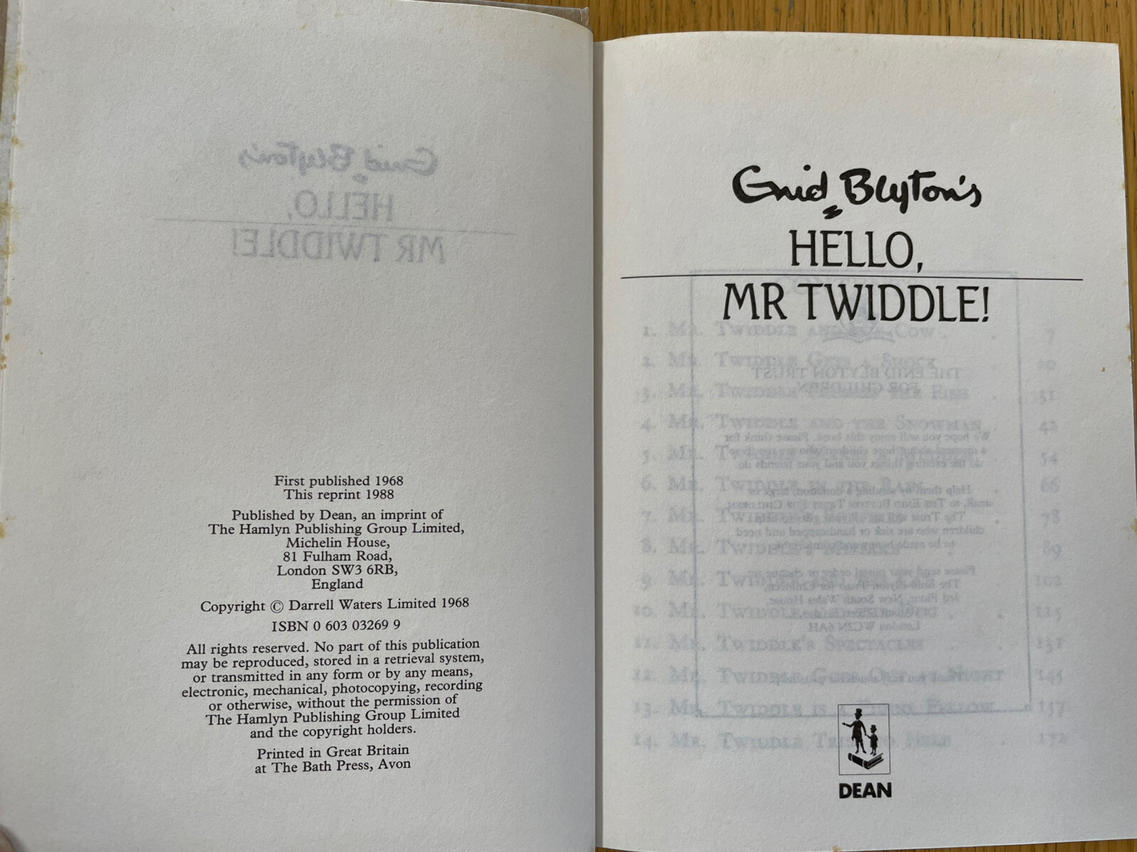 Enid Blyton | Hello, Mr Twiddle! | Hard Cover 1988 Dean & Sons 19 | Vintage | eBay