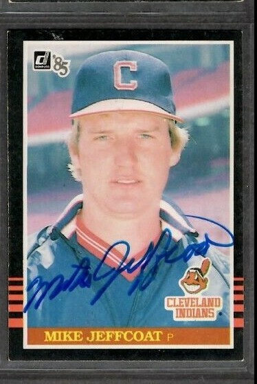 1985 Donruss #251 Mike Jeffcoat Indians Baseball Signed Autograph (I13 ...