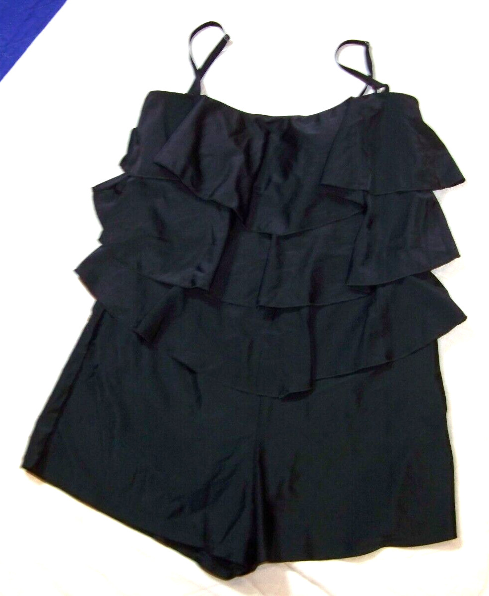 The Tog Shop Black 1 Piece Swim Suit / Shorts - Size … - Gem