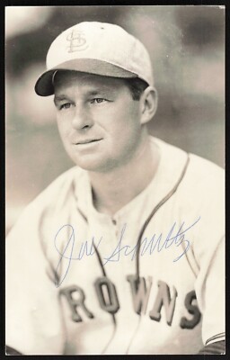 JOE SCHULTZ (1943-1948 Browns) -Real Photo Postcard RPPC *AUTOGRAPHED ...