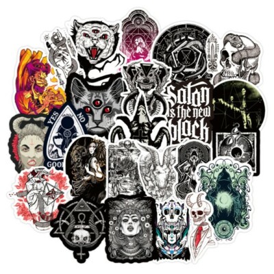 20pcs Demonic Stickers Devil Witchcraft Pentagram Gothic Dark Sticker ...