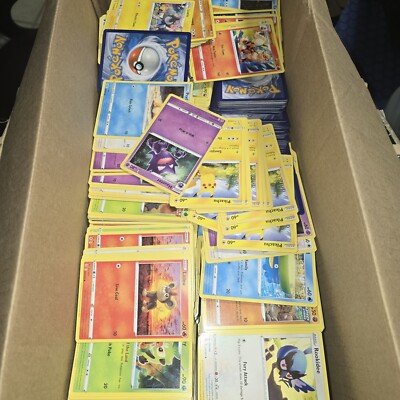 Lot Of (200) Pokemon Bulk Trading Cards - Ucommon, Common & Rare ...