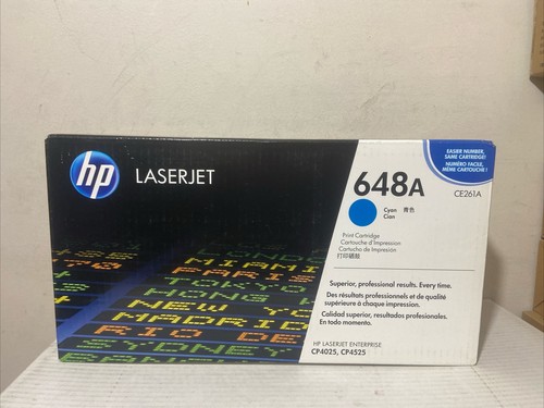Genuine hp CE261A (648A) Cyan LaserJet EnterPrise CP4025, CP4525 | eBay